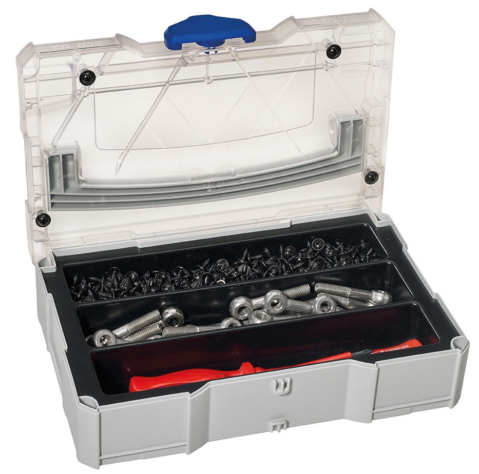 MINI-systainer® T-Loc I für Kleinteile mit 3-fach Einteilung mit ...